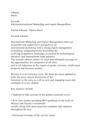 Sample Outline for an Export Plan (Source www.export.gov).docx ...