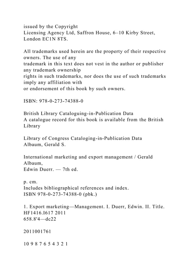 Sample Outline for an Export Plan (Source www.export.gov).docx