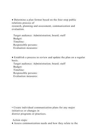 Sample Outline for a Strategic Communication Action Plan .docx
