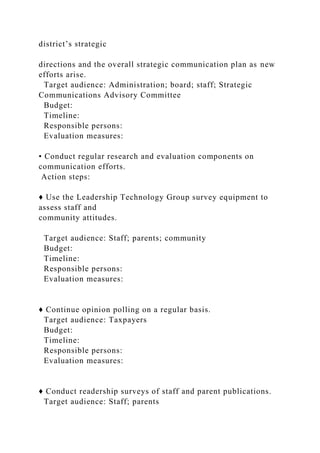 Sample Outline for a Strategic Communication Action Plan .docx