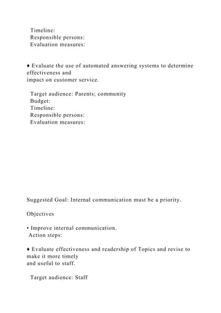 Sample Outline for a Strategic Communication Action Plan .docx
