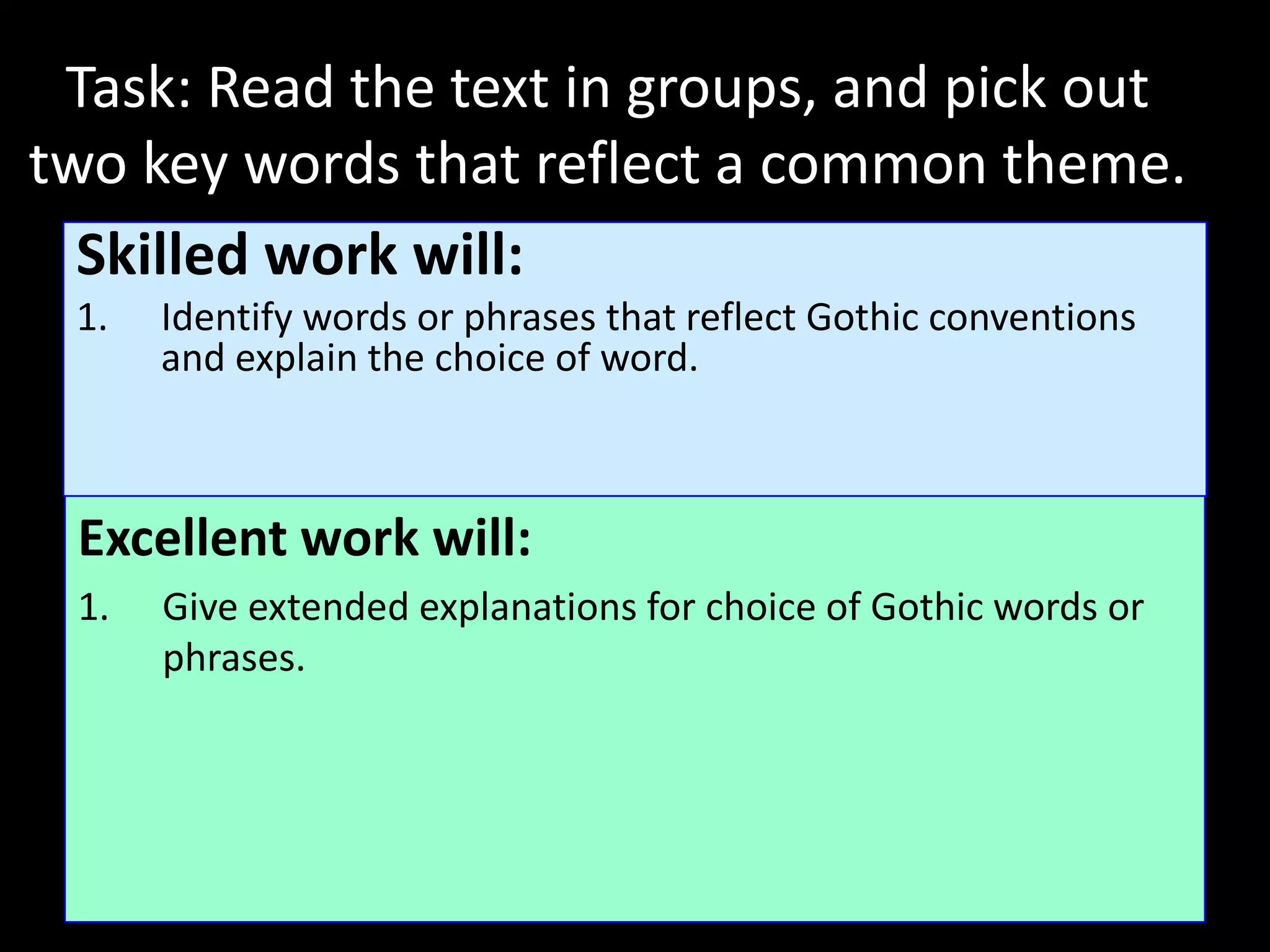 Sample outstanding lesson success criteria | PPTX