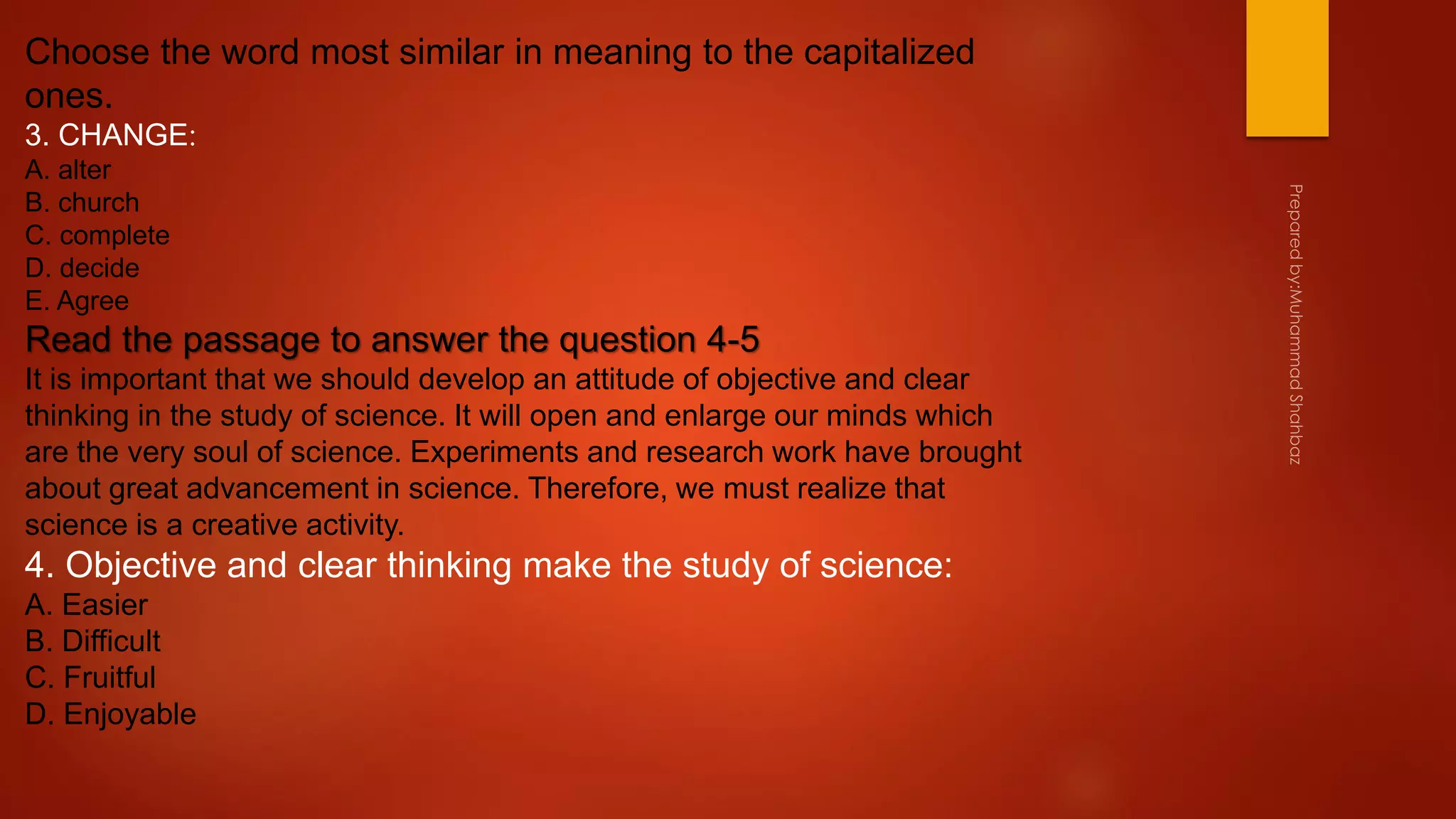 Sample paper For Nts | PPT