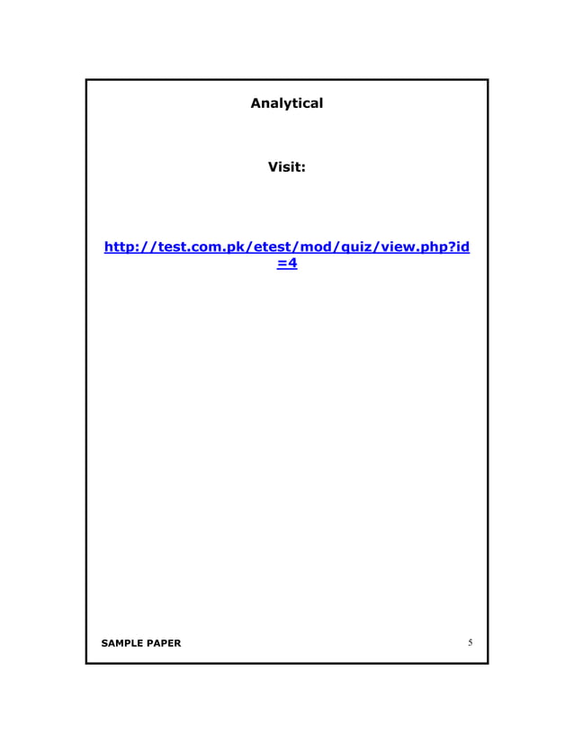 Sample paper gat | PDF | Education