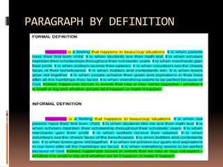 Sample paragraphs and essay (methods of paragraph | PPTX
