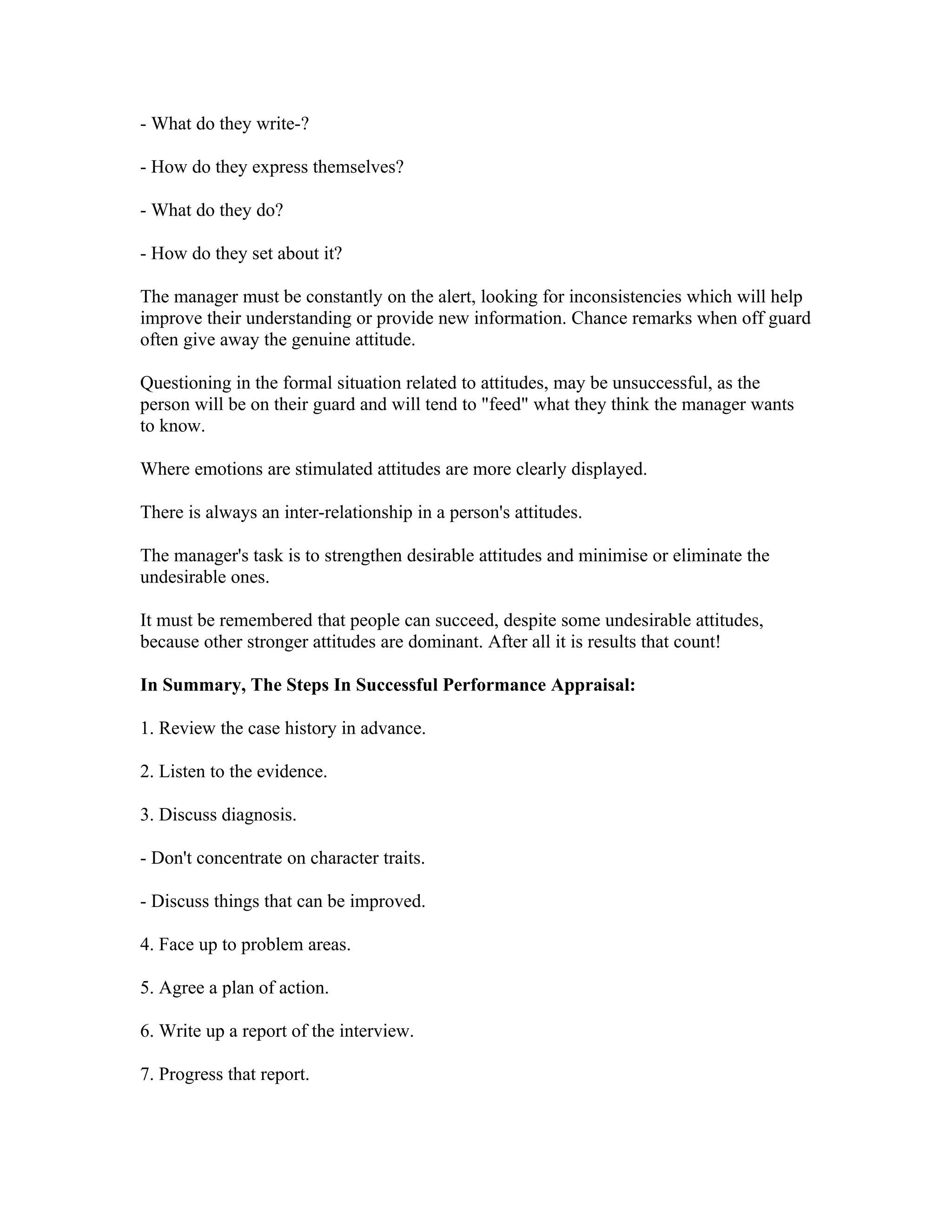 Sample performance appraisal form | DOC