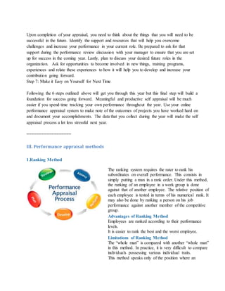 Sample performance appraisal form | DOCX