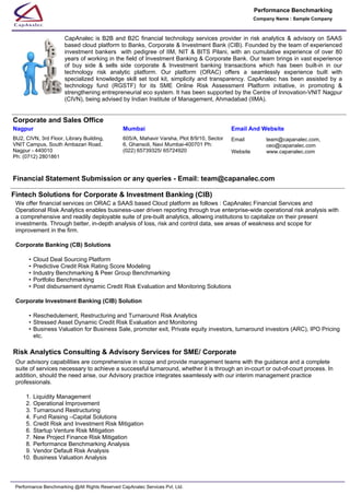 Sample Performance Benchmarking Report. | PDF