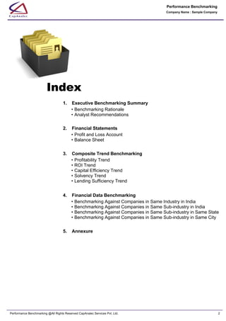 Sample Performance Benchmarking Report. | PDF