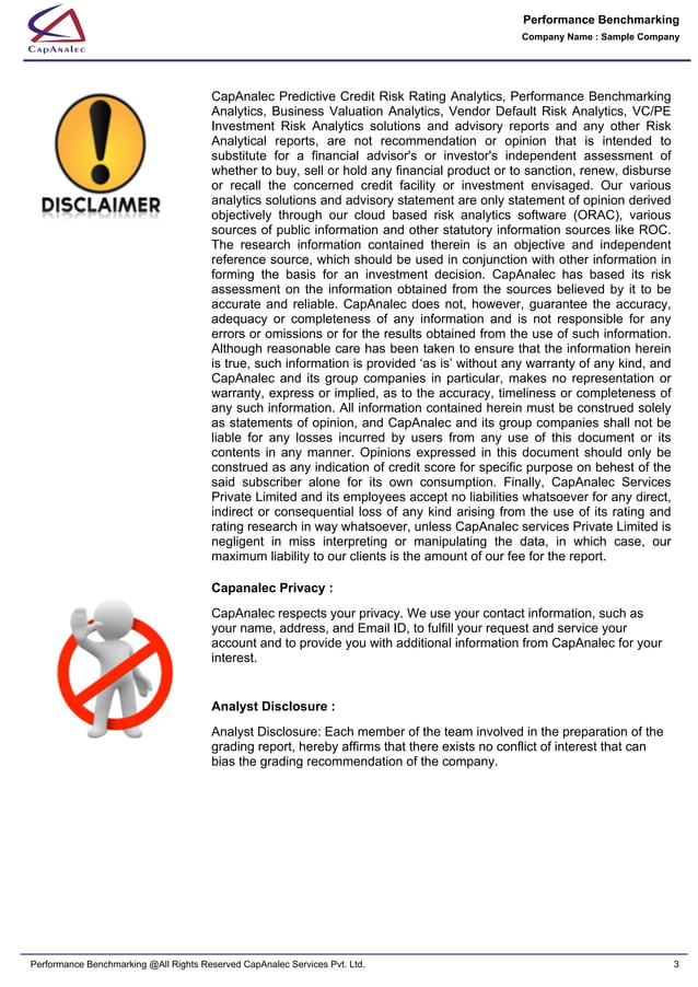 Sample Performance Benchmarking Report. | PDF