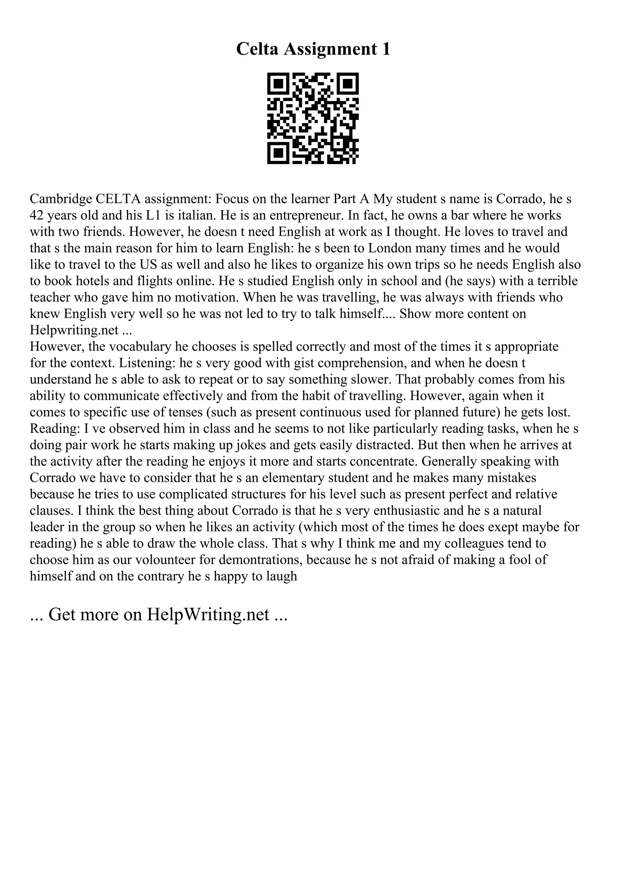 Sample Personal Narrative Essay 7Th Grade | PDF