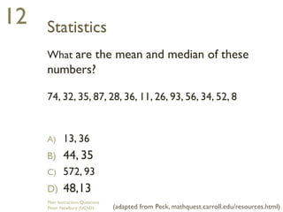 Sample peer instruction questions | PDF