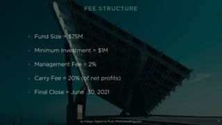 Sample Pitch Deck for Your Fund | PDF