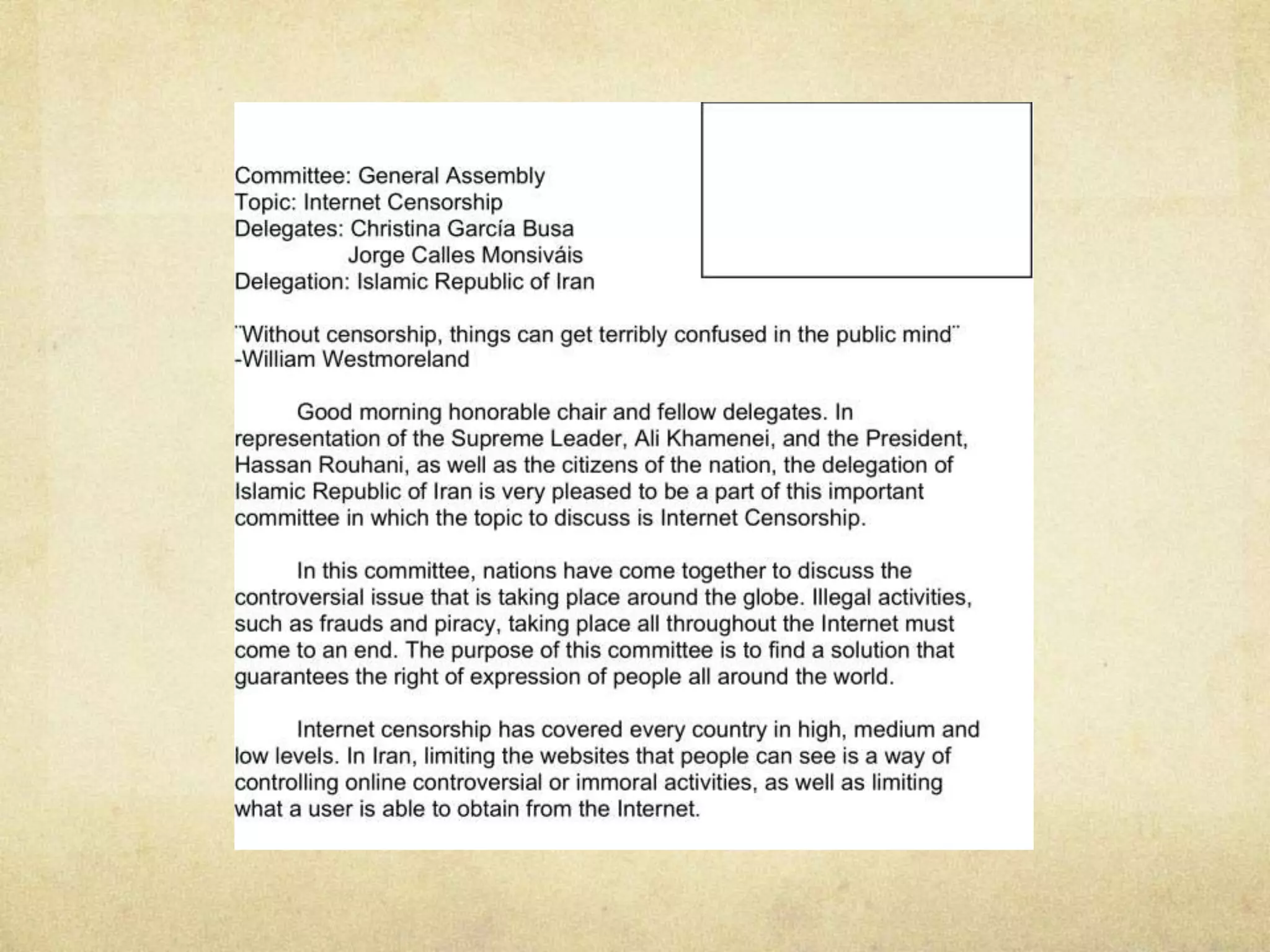 Sample position paper | PPTX