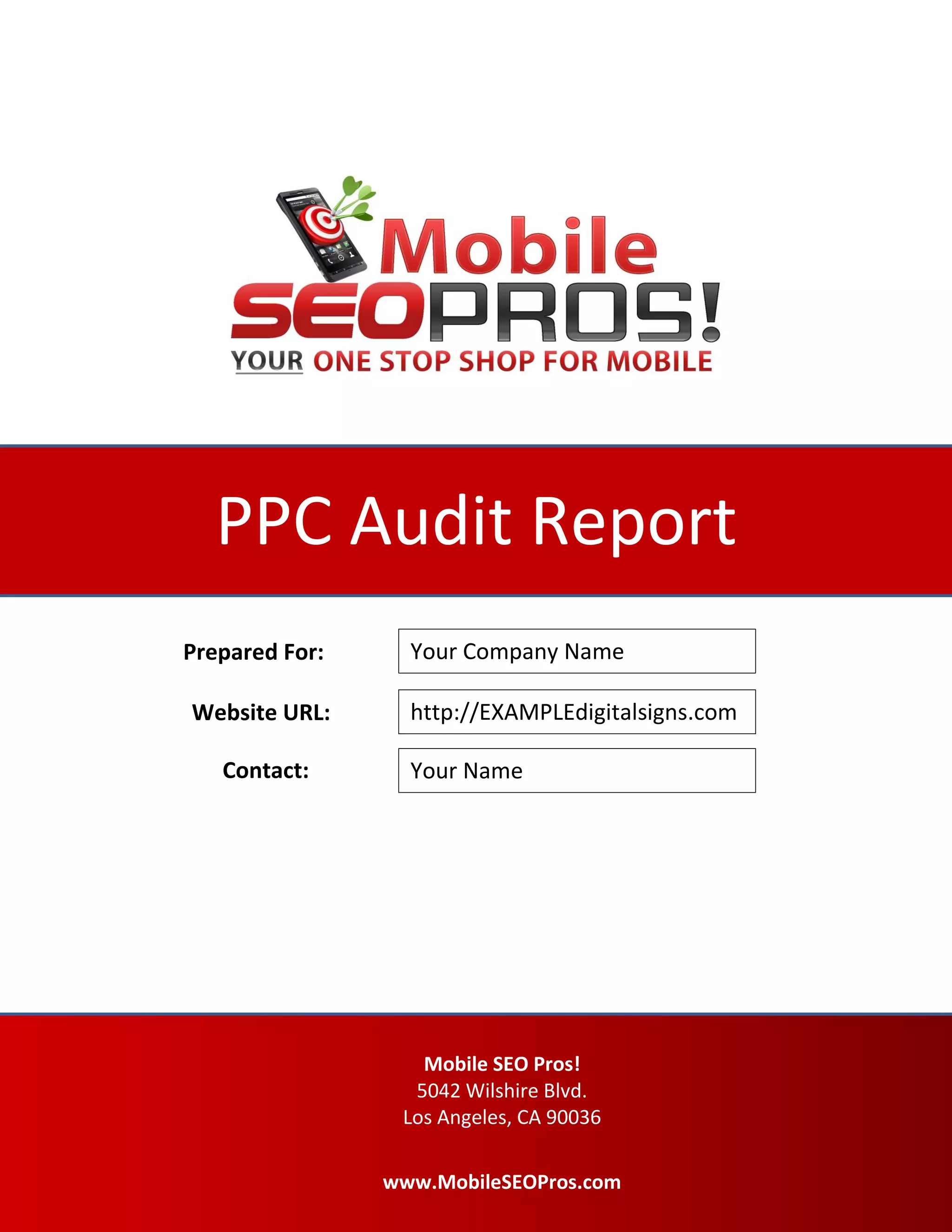 Sample PPC Audit Report | PDF | Search | Internet