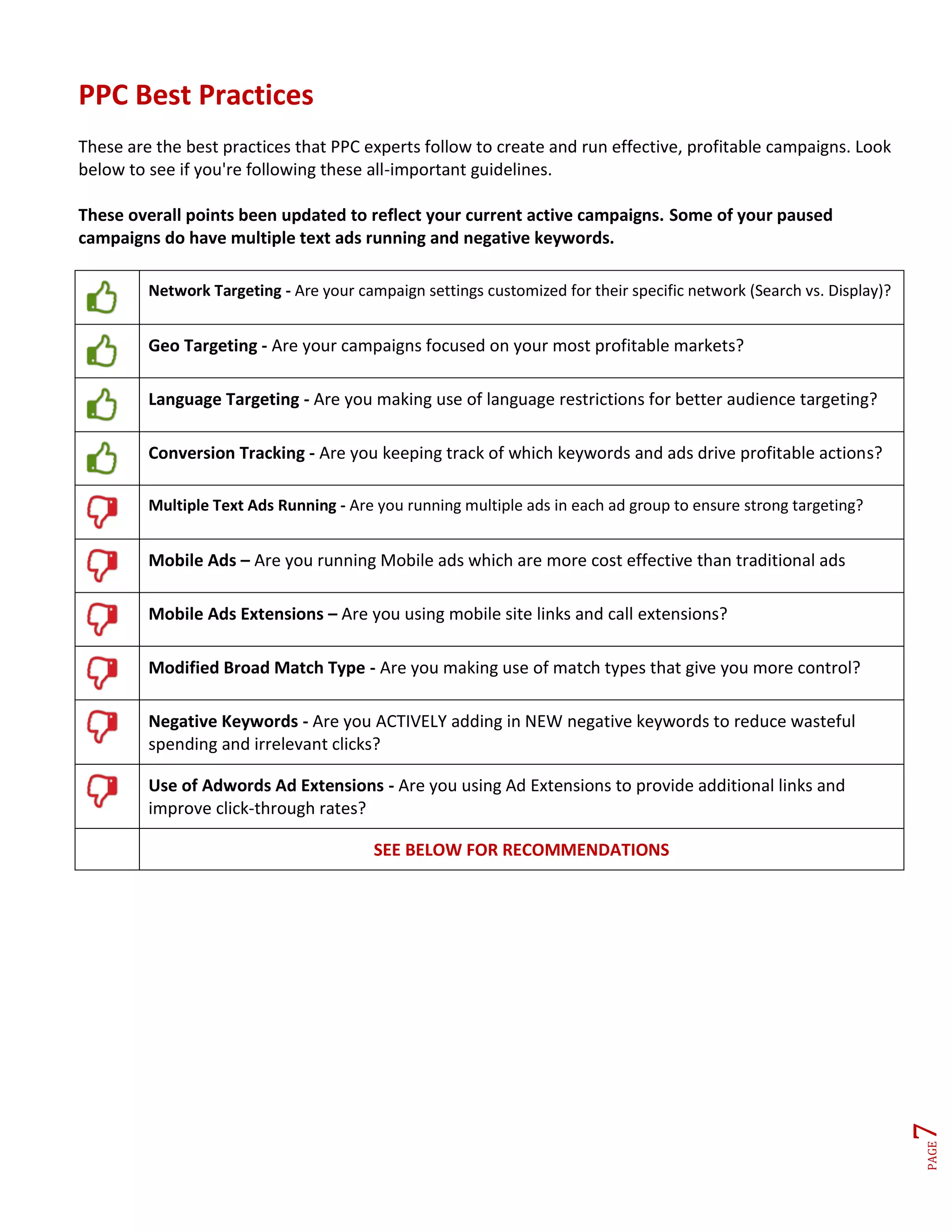 Sample PPC Audit Report | PDF | Search | Internet