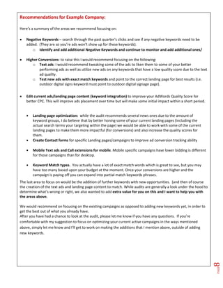 Sample PPC Audit Report | PDF | Search | Internet