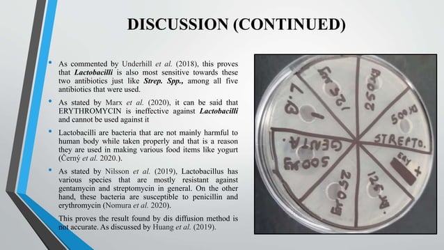 A COMPARATIVE ANALYSIS OF THE TWO METHODS (DISC DIFFUSION AND WELL ...