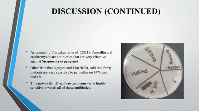 A COMPARATIVE ANALYSIS OF THE TWO METHODS (DISC DIFFUSION AND WELL ...