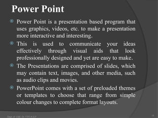 internship presentation report abt ms word ms office and word | PPTX