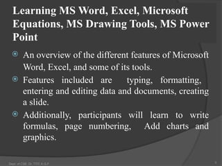 internship presentation report abt ms word ms office and word | PPTX
