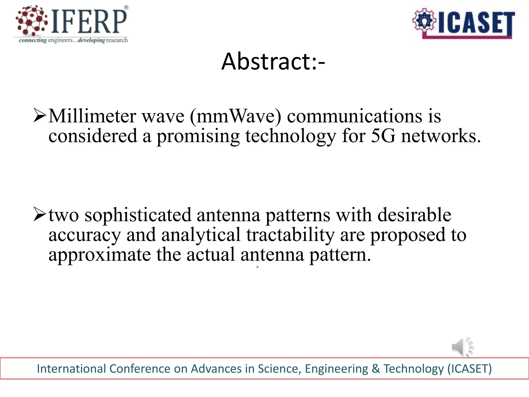 Design And Analysis for Millimeter Wave Networks using Antenna Arrays | PPT | Free Download