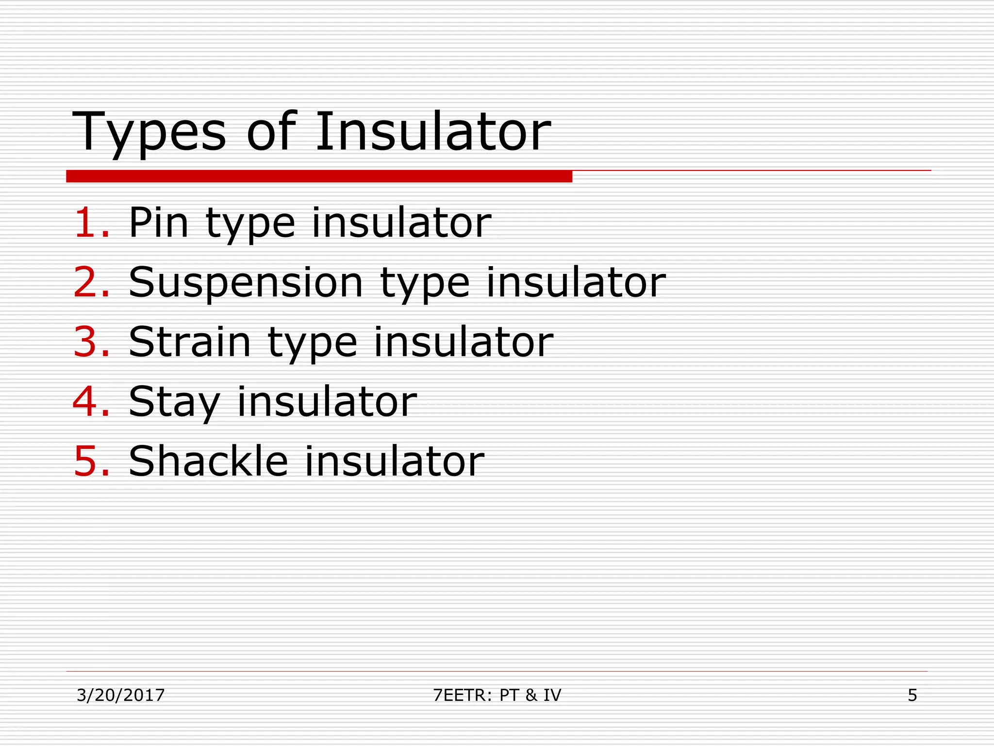 POWER INSULATOR PPT persented by DK | PPTX