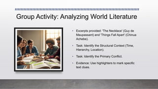 Analyzing Structural Context and Conflict in World Literature ...