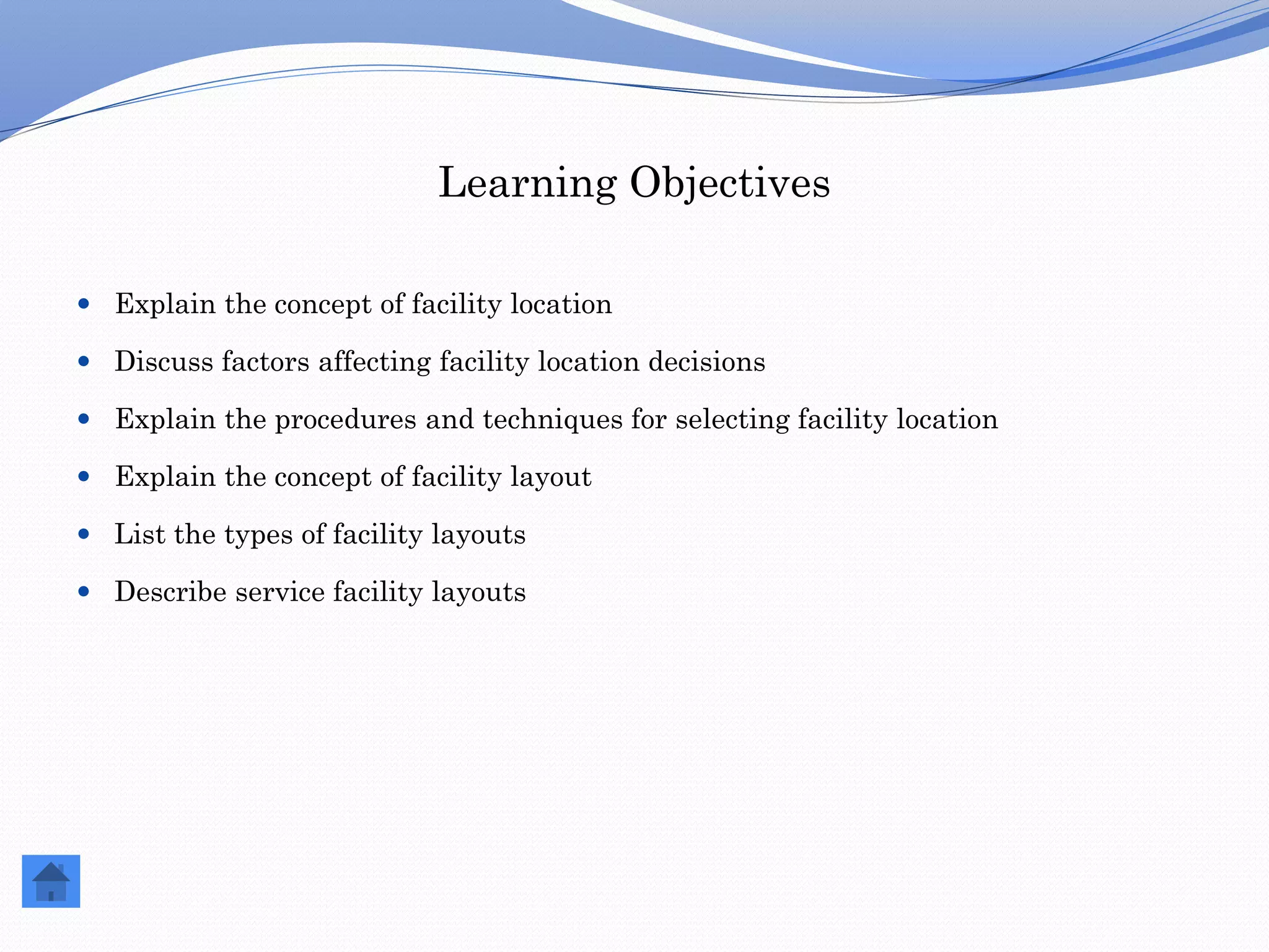 Sample ppt facility location and layout | PDF