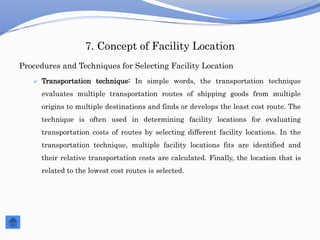 Sample ppt facility location and layout | PDF