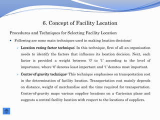 Sample ppt facility location and layout | PDF