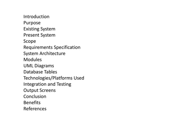 sample power point presentation for mini project | PPTX