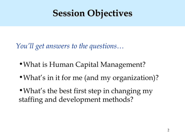 Sample PowerPoint- Introduction To Hcm | PPT