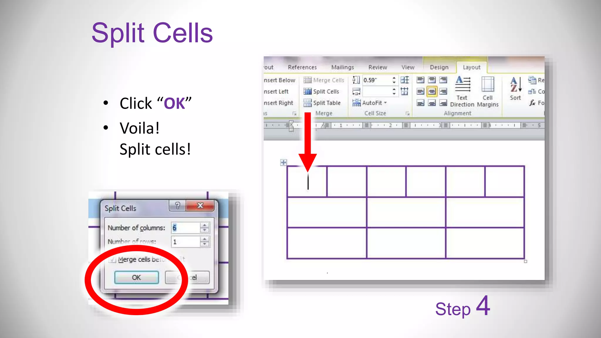Microsoft Word: Working with Tables | PPTX