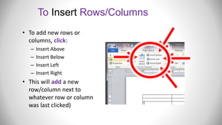 Working With Tables In Word
