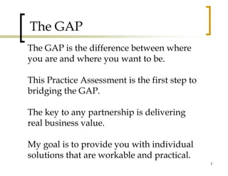 Sample practice assessment analysis report | PPT