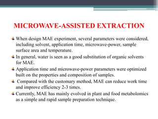 Sample preparation and protocols in metabolite identification | PPTX