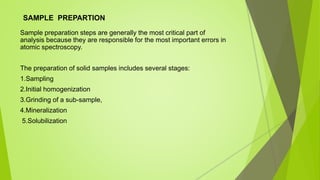 Sample preparation for aas analysis | PPTX