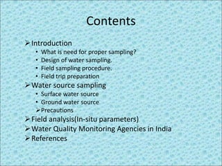 Sample preparation for Geological Investigation in Hydrogeology.ppt