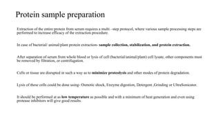 Protein/DNA Sample preparation methods | PPTX