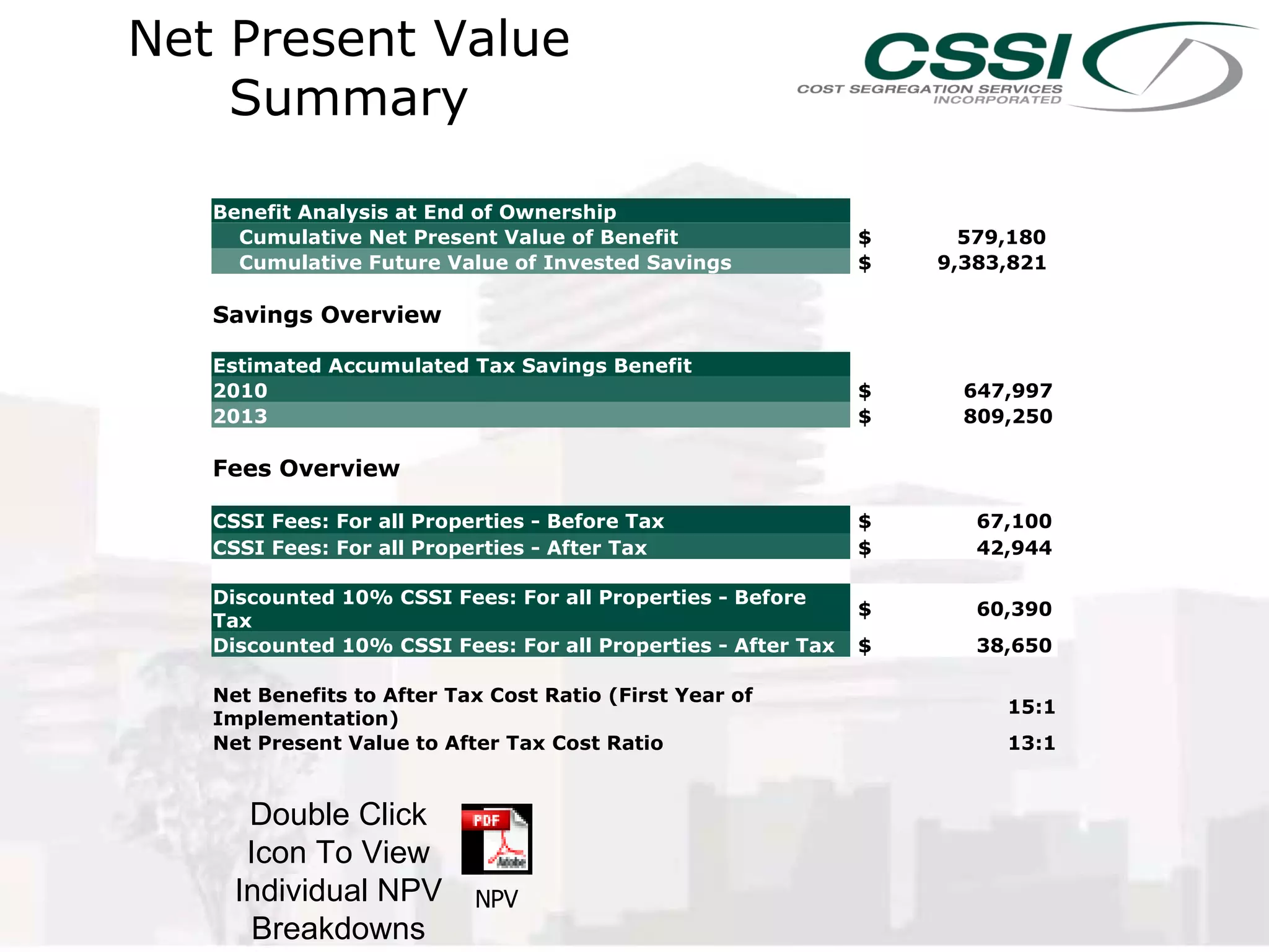 Cost Segregation Presentation | PPT