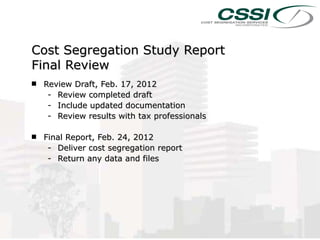 Cost Segregation Presentation | PPT