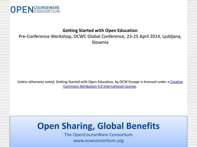 Sample presentation: Getting started with OE | PPTX