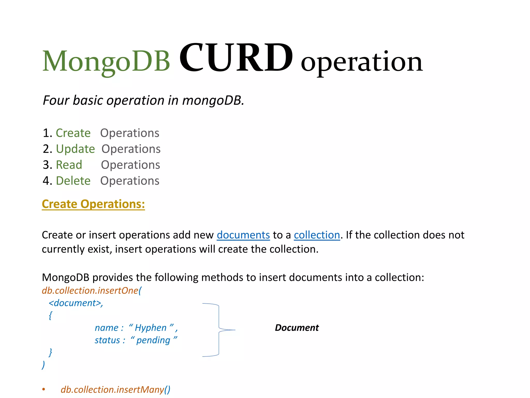 Mongodb Presentation Pptx Databases Computer Software And Applications