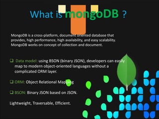 MongoDB presentation | PPTX | Databases | Computer Software and Applications