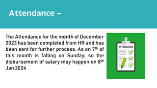 Presentation on HR for Weekly Review Meeting | PPTX