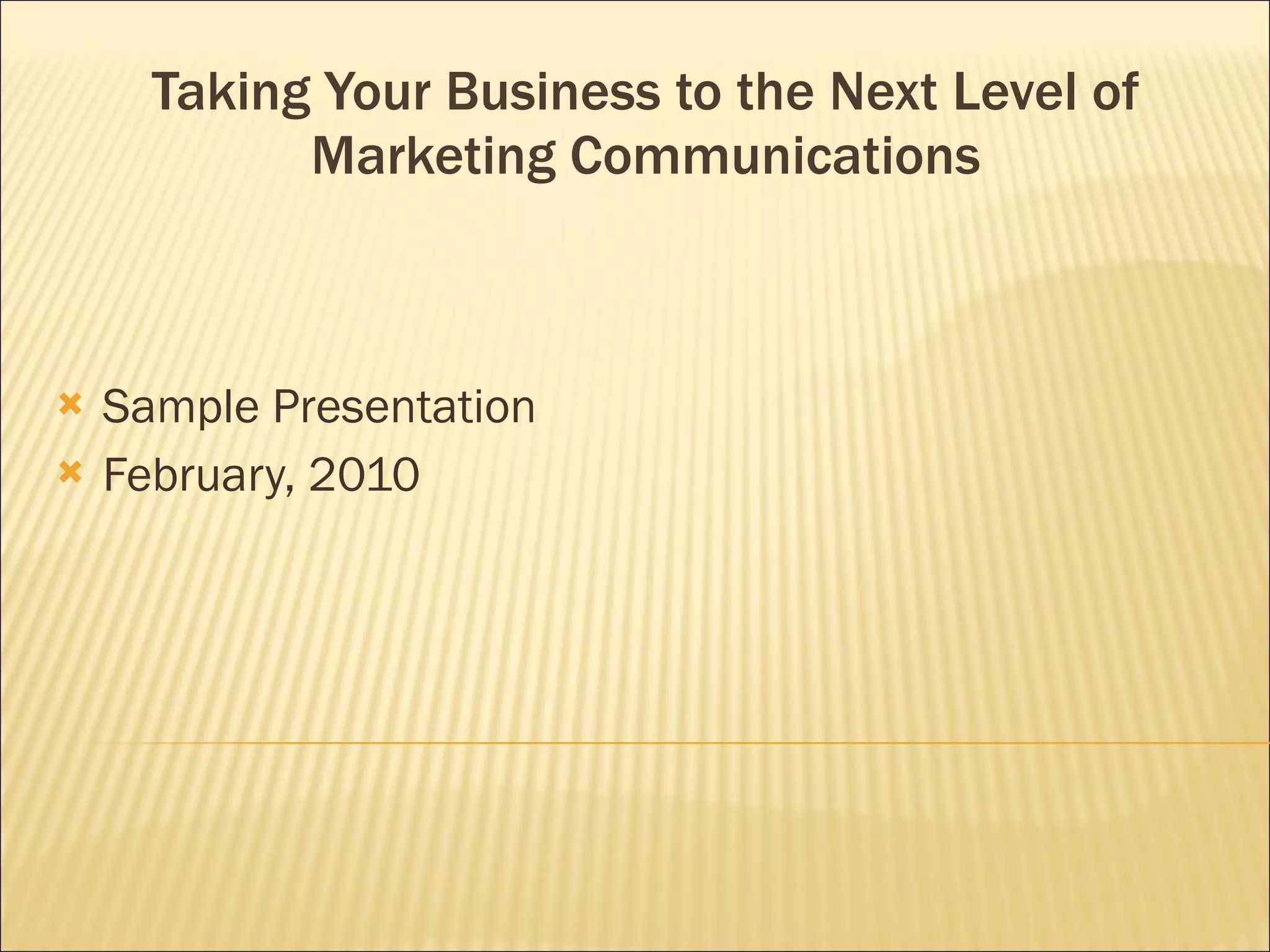 Sample Presentation Final | PPT
