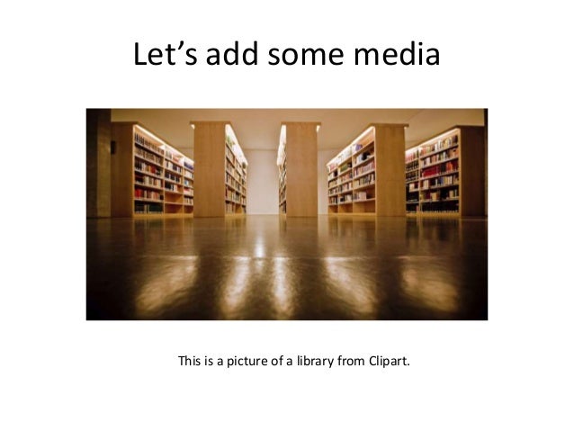 Sample presentation for library