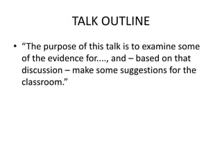 Sample presentation sequence: The Grammar Debate | PPT