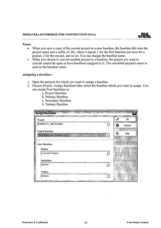 Primeavera Detailed Notes | PDF